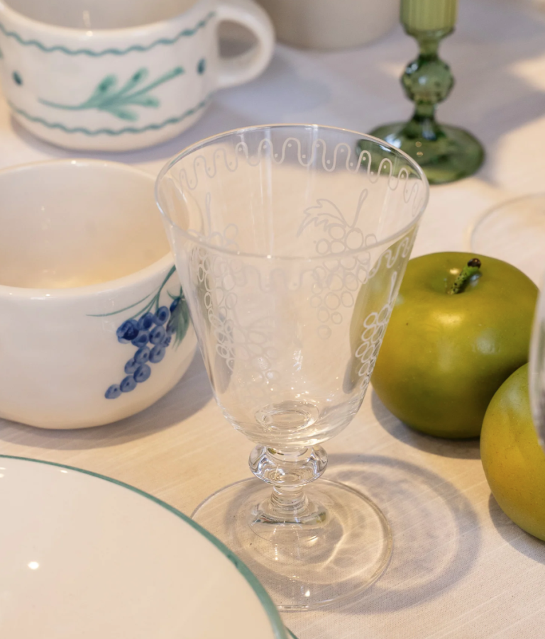 Grapevine Short Wine Glass - 1622lifestyle